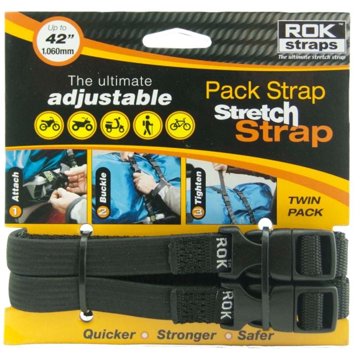 ROK Straps Pack Adjustable Stretch Strap - Medium Duty - 5/8" x 42 ...